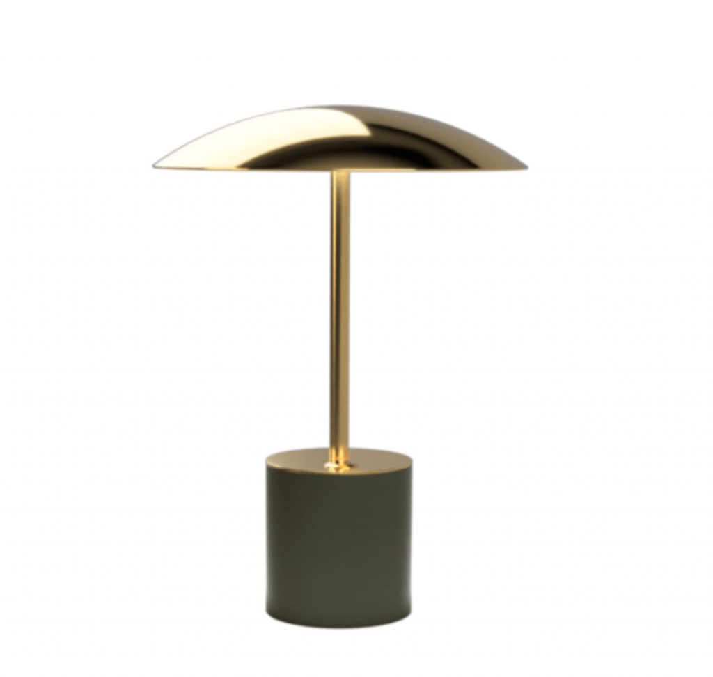 YUME - Sustainable Design |⁠ Brass & Olive Table Lamp III